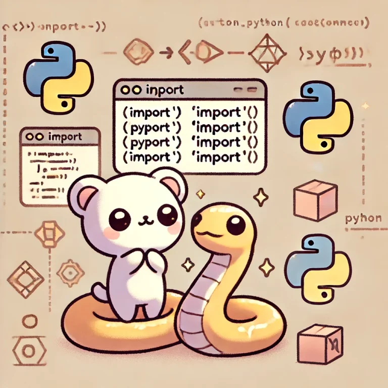 Pythonのimport文：モジュールとパッケージの再利用を可能にする基礎 | よくわかるpythonとエクセルVBA入門