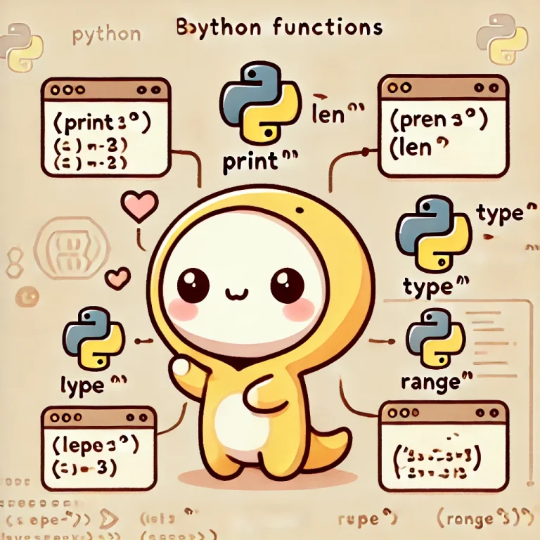 Pythonの基本関数：効率的なプログラミングを支える重要なツール | よくわかるpythonとエクセルVBA入門
