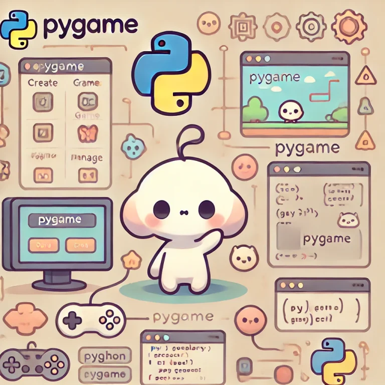 Pygame：Pythonでゲーム開発を簡単にするライブラリ | よくわかるpythonとエクセルVBA入門