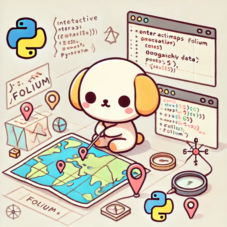 Folium：Pythonでインタラクティブな地図を作成するライブラリ | よくわかるpythonとエクセルVBA入門
