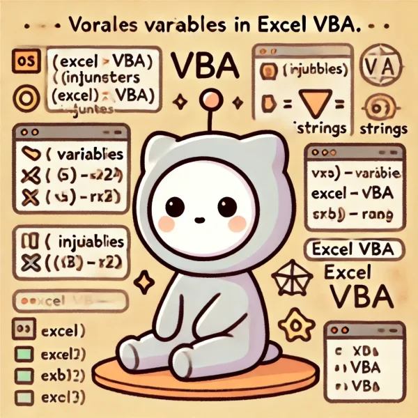 Excel VBAの変数：データを扱うための基本構造 | よくわかるpythonとエクセルVBA入門