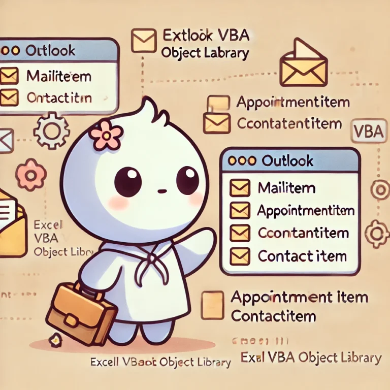 Excel VBAのOutlookオブジェクトライブラリ：メール自動化と連携の強力なツール | よくわかるpythonとエクセルVBA入門