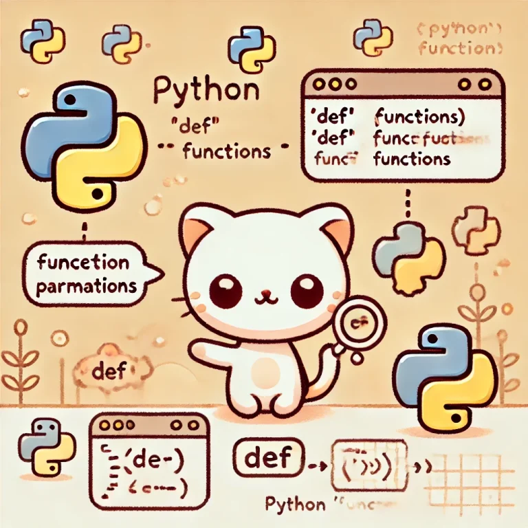 Pythonのdef関数：再利用性とモジュール化を実現する基本構文 | よくわかるpythonとエクセルVBA入門