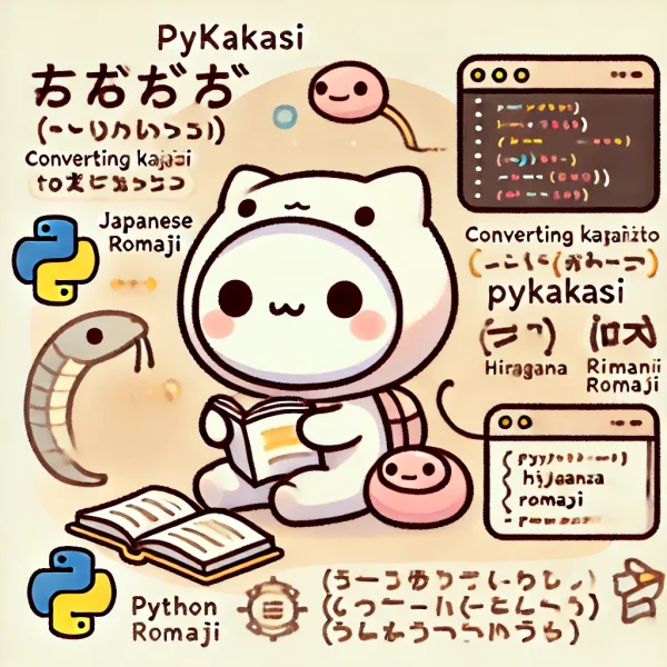 PyKakasi：日本語のかな変換ライブラリ | よくわかるpythonとエクセルVBA入門
