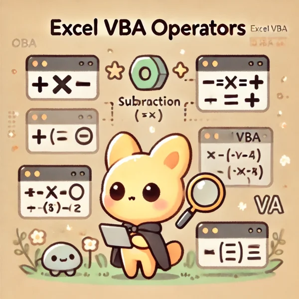 Excel Vbaの演算子:データ処理を効率化するための基本構文 よくわかるpythonとエクセルvba入門