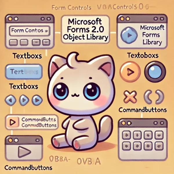 Microsoft Forms 2.0 Object Library：ユーザーフォームとインターフェースの作成 | よくわかるpythonとエクセルVBA入門