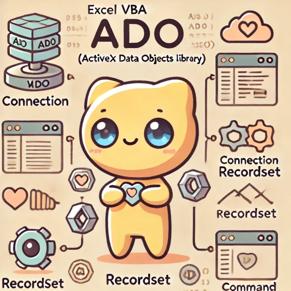 Excel VBAのADO（ActiveX Data Objects）ライブラリ：データベースアクセスと操作の強力なツール | よくわかるpythonとエクセルVBA入門