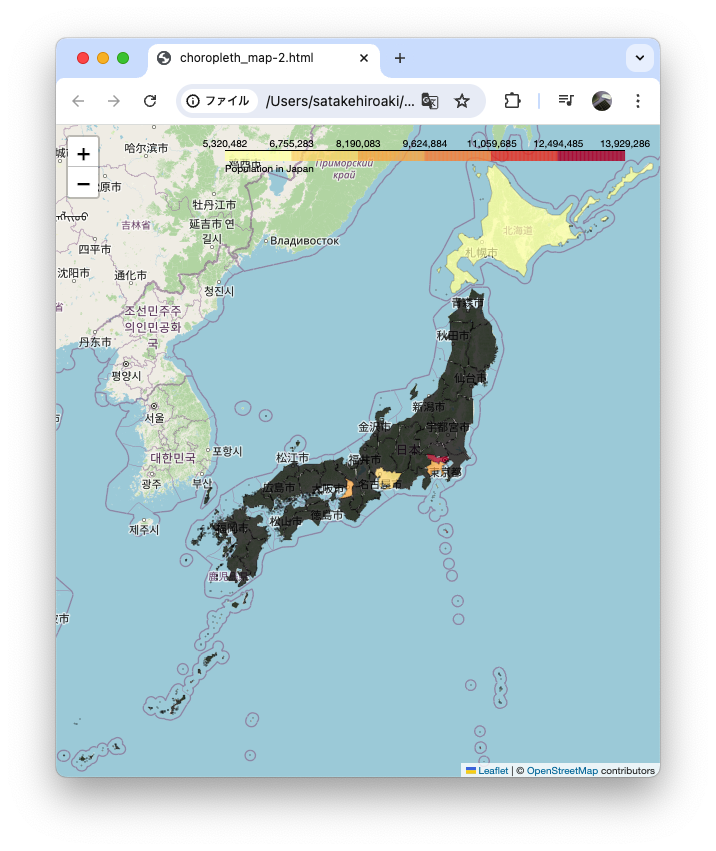 Folium：Pythonでインタラクティブな地図を作成するライブラリ | よくわかるpythonとエクセルVBA入門