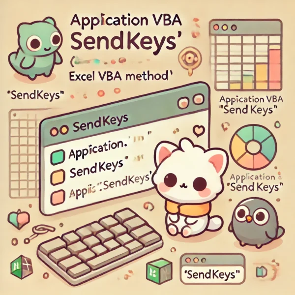 Application.SendKeys メソッド (Excel) | よくわかるpythonとエクセルVBA入門