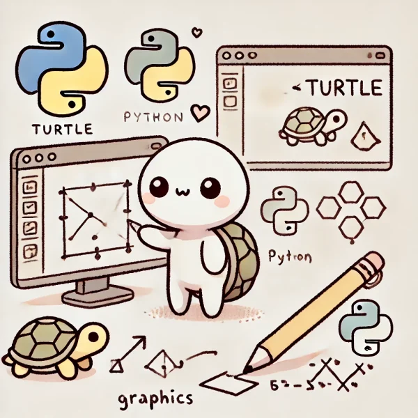 Turtle: Pythonで楽しく学ぶグラフィック描画 | よくわかるpythonとエクセルVBA入門